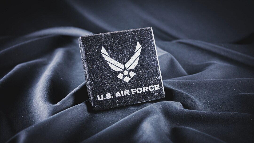 U.S. Air Force Black Granite Chill Coaster - Etsy