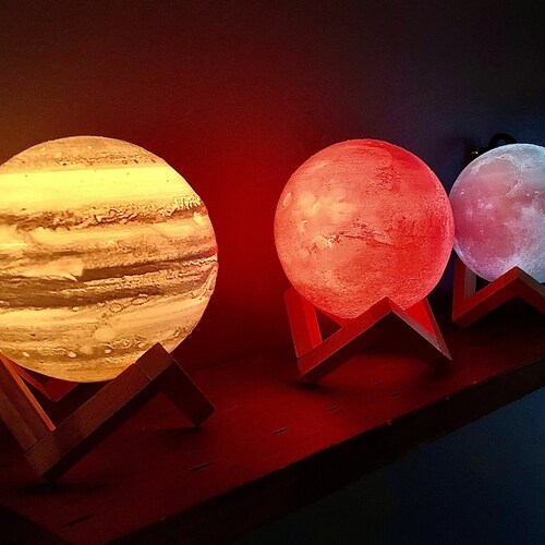 Jupiter Planet Night Lamp 3D Printed Lamp Modern Desk Lamp - Etsy Israel