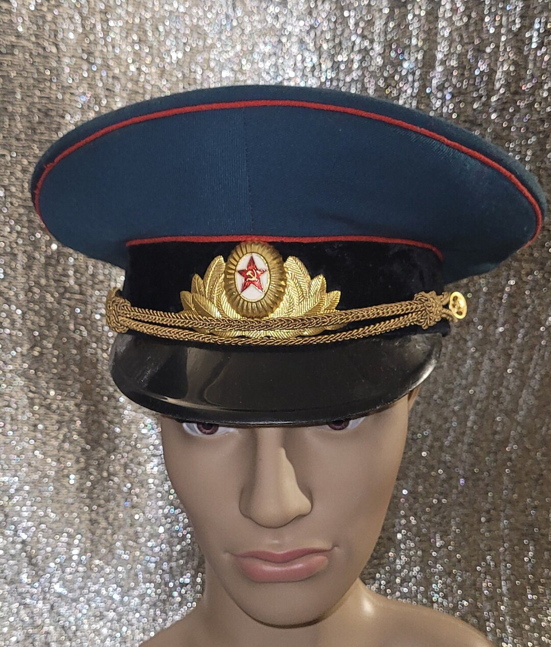 Vintage Military Ceremonial Officer's Cap Original USSR - Etsy