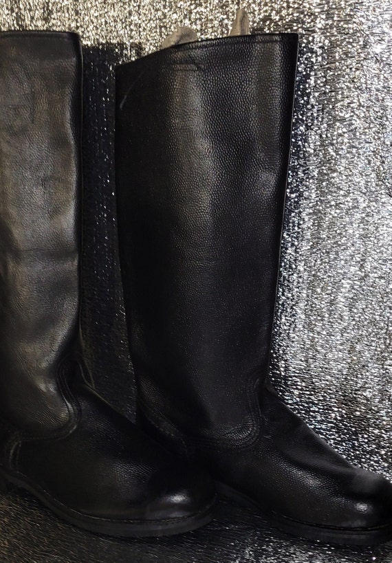 Antique rare army boots made leather with microporous… - Gem