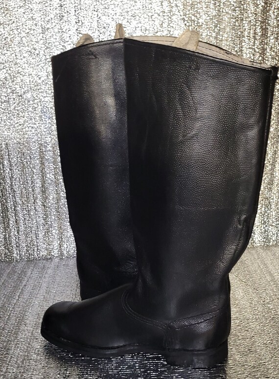 Antique rare army boots made leather with microporous… - Gem