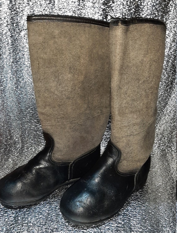 Soviet rare winter boots USSR army - Gem