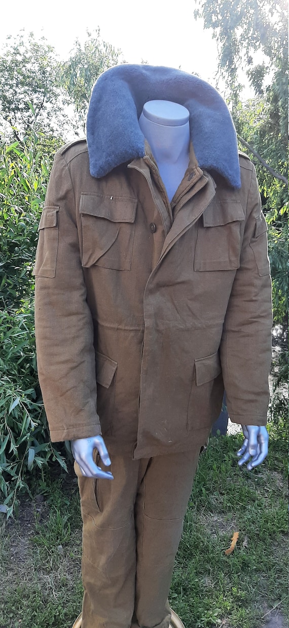 Soviet military winter uniform combat Afghan USSR army - Gem