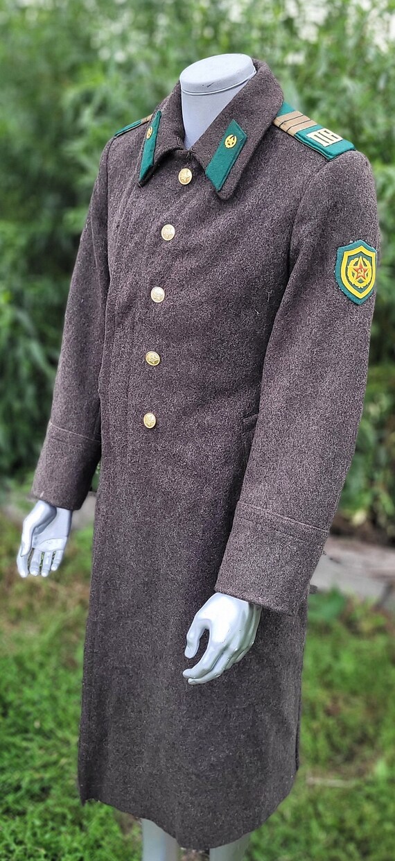 Military winter woolen coat soldier border guard army… - Gem