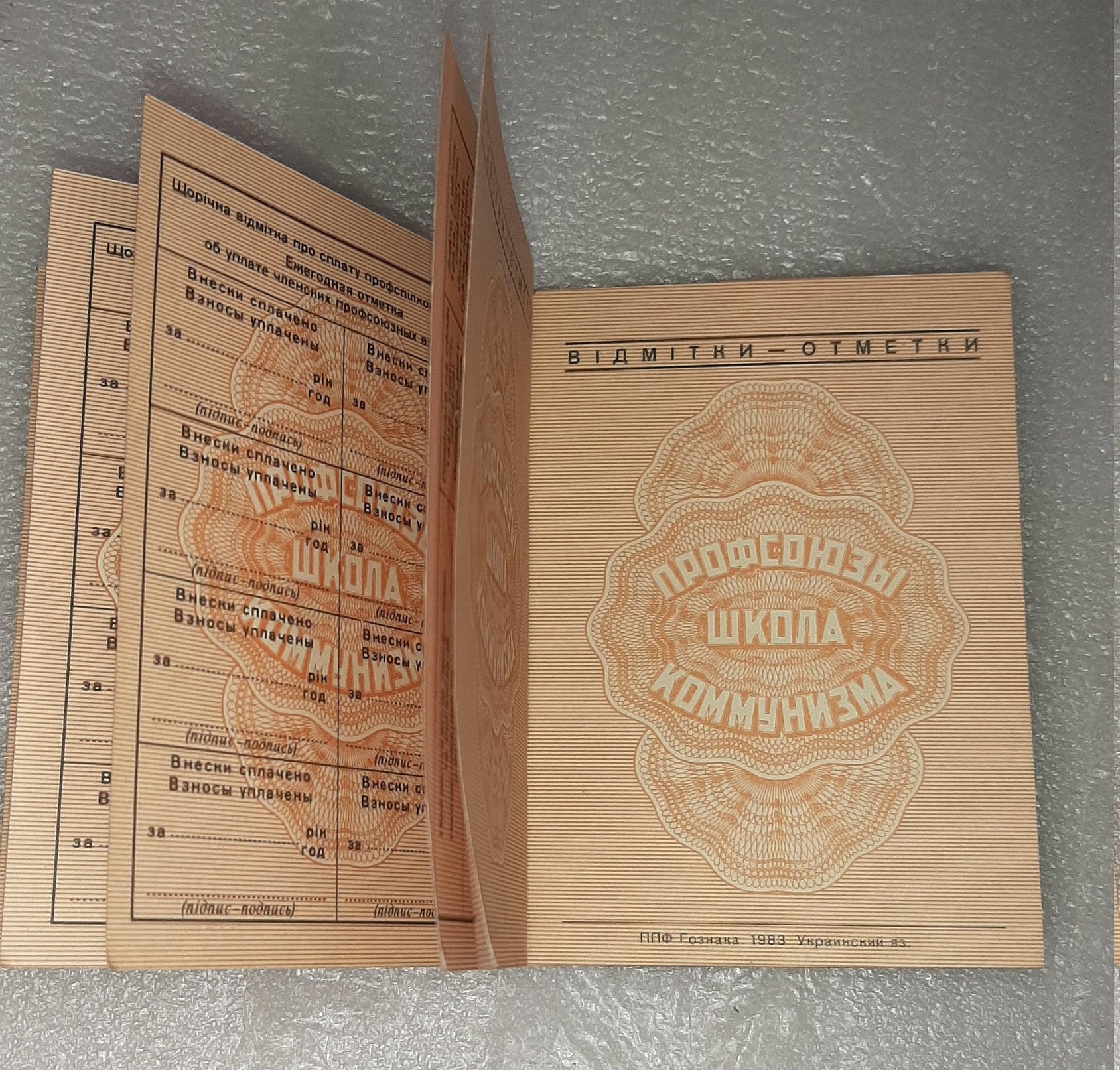 Soviet pro-union ticket USSR identity card | Etsy