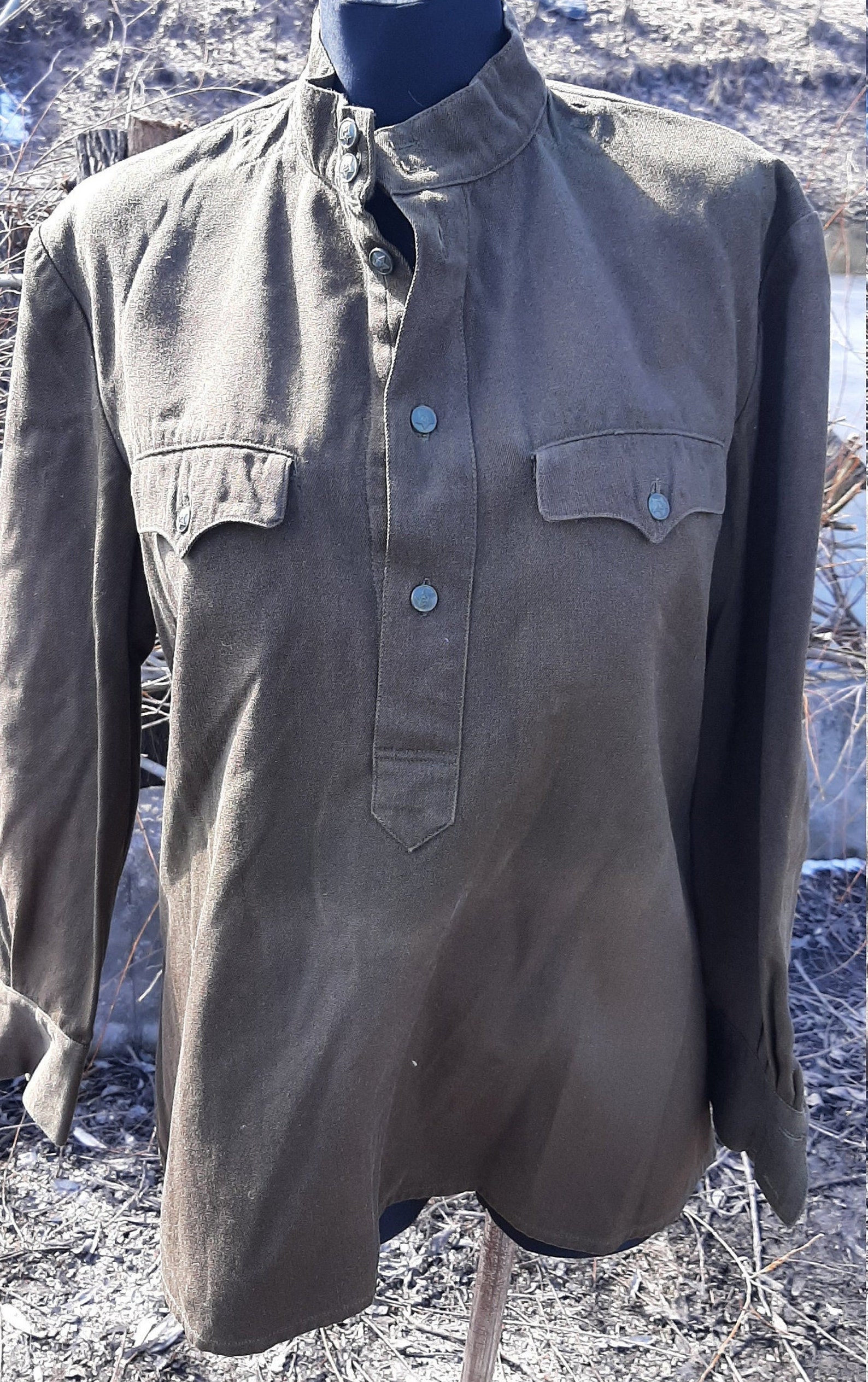 Soviet military tunic Red Army USSR | Etsy