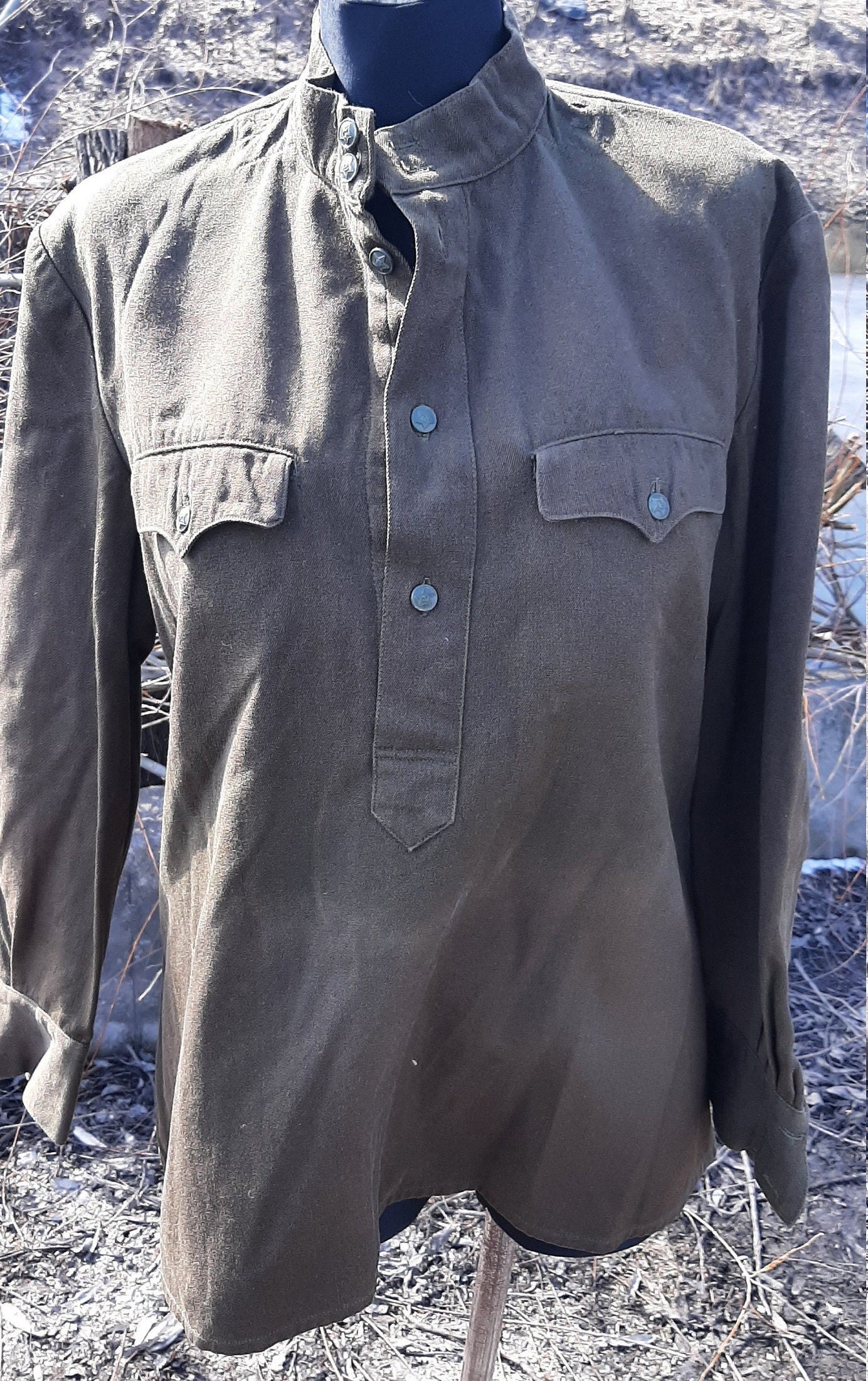 Soviet military tunic Red Army USSR | Etsy