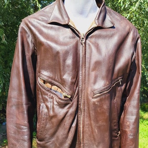 Vintage Military Combat Leather Jacket USSR Air Force Pilots - Etsy
