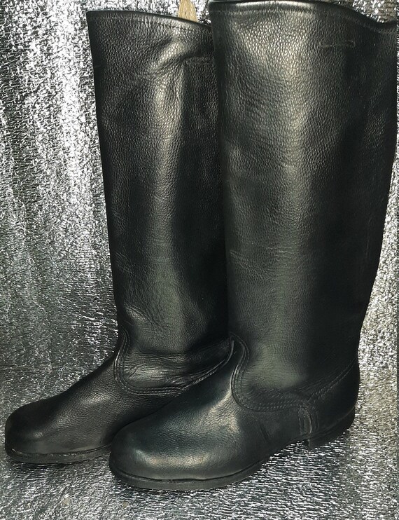 Soviet military leather boots officers USSR - Gem