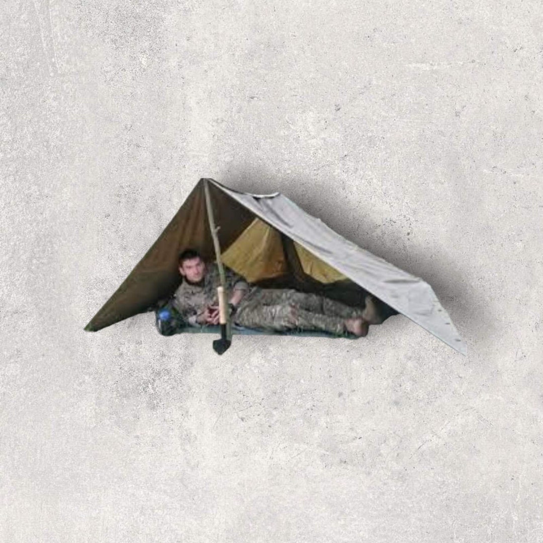 Army Soviet Military Surplus Groundsheet Raincoat Tent Russian Uniform ...