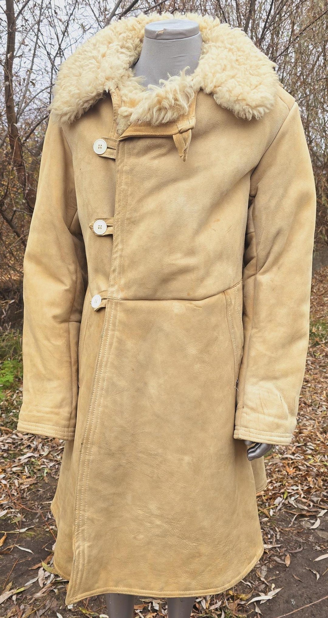 Vintage BEKESH USSR Winter Military Fur Coat - Etsy