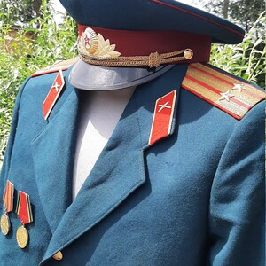 Soviet Military Dress Uniform With Cap With Red Piping Plus 2 Medals ...