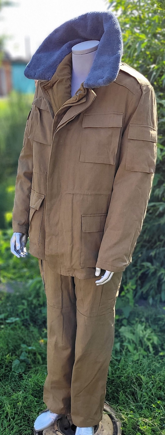 Military winter combat uniform Afghan jacket with poc… - Gem