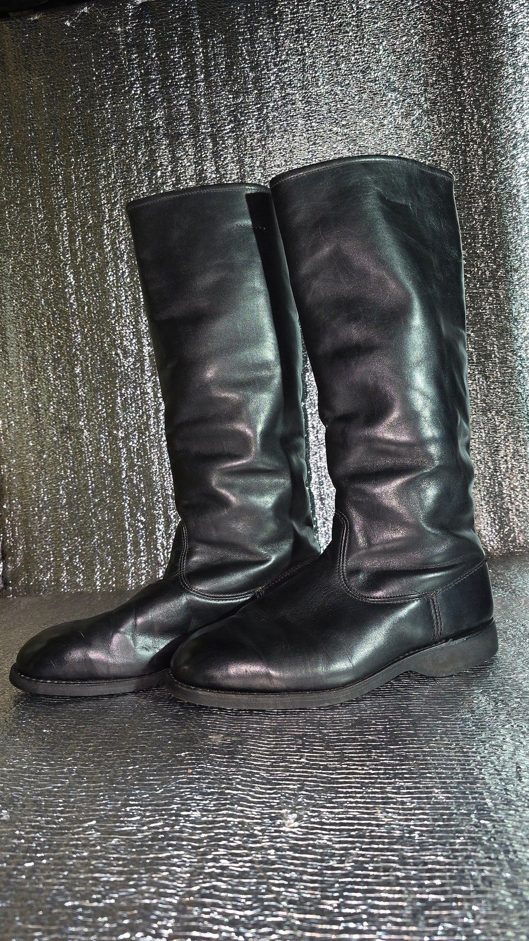 Military Leather Fur Winter Chrome Boots German GDR Army - Etsy