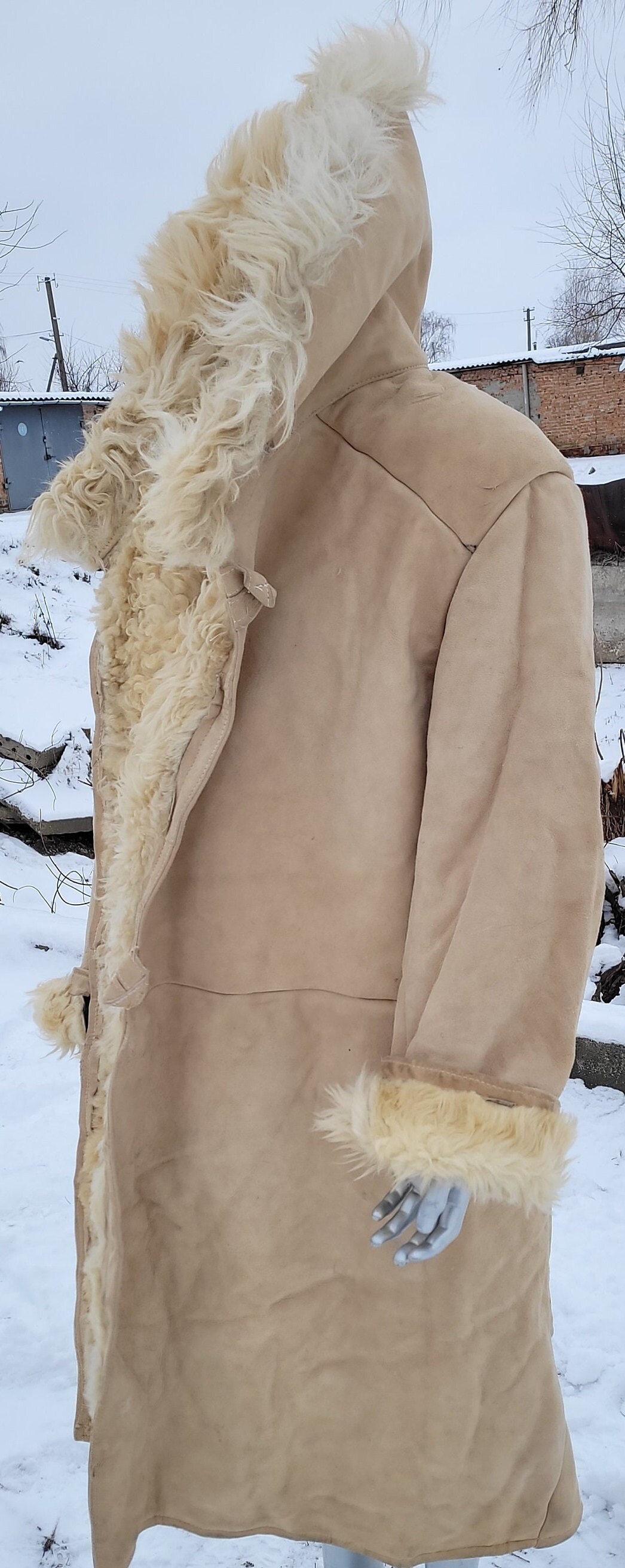 Soviet Military Rare Fur Coat Natural Sheepskin Northern Army | Etsy