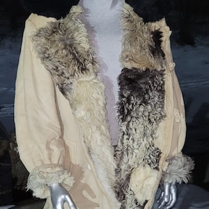Soviet Military Fur Coat Natural Sheepskin Northern Military Army USSR ...