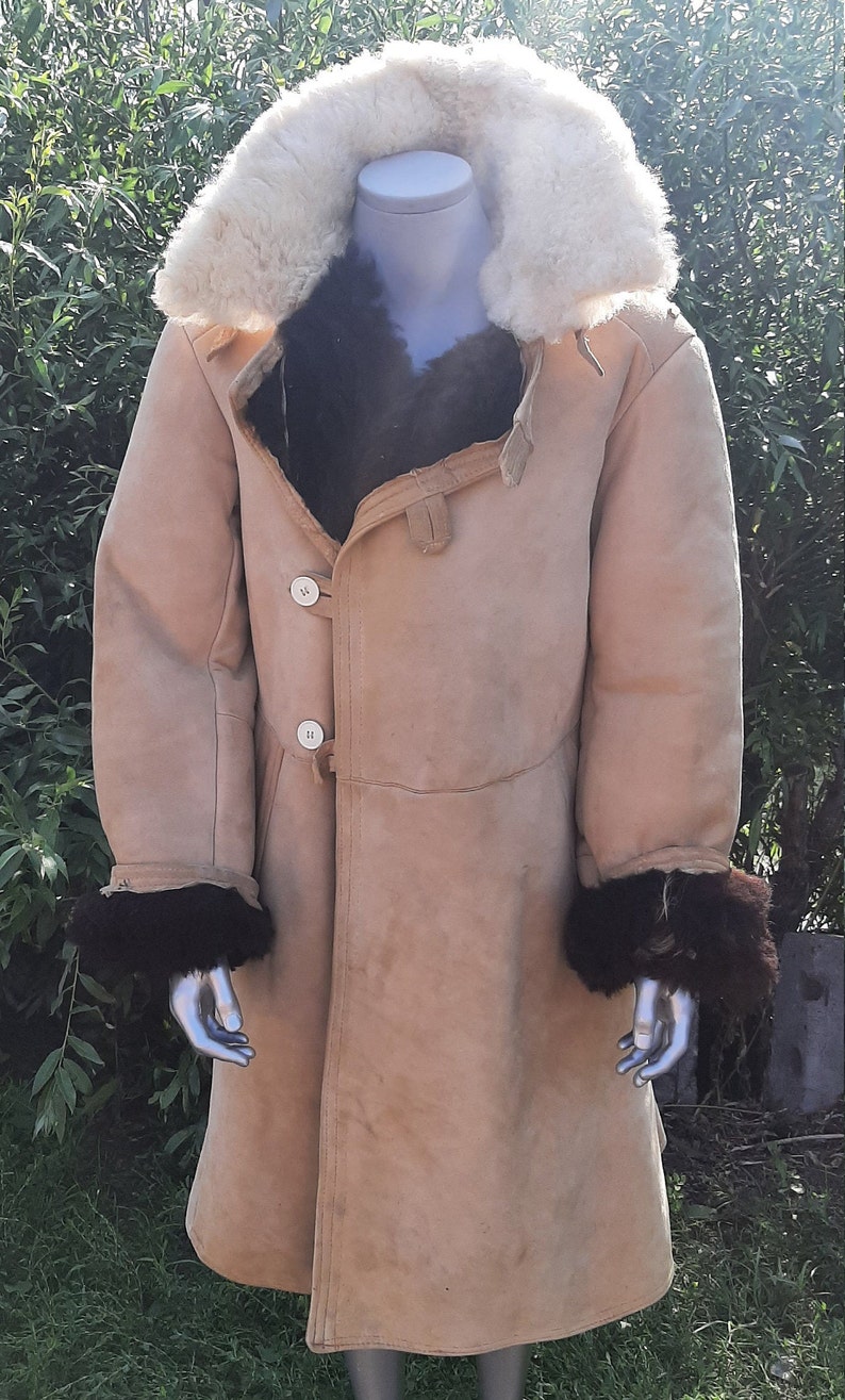 Soviet Military Fur Coat Natural Sheepskin Officers North USSR - Etsy