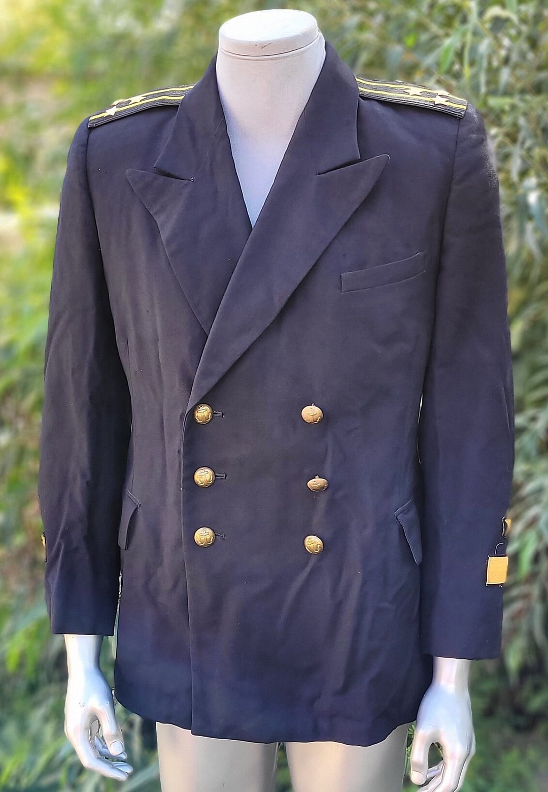 Vintage Military Tunic Captain First Rank Navy USSR - Etsy