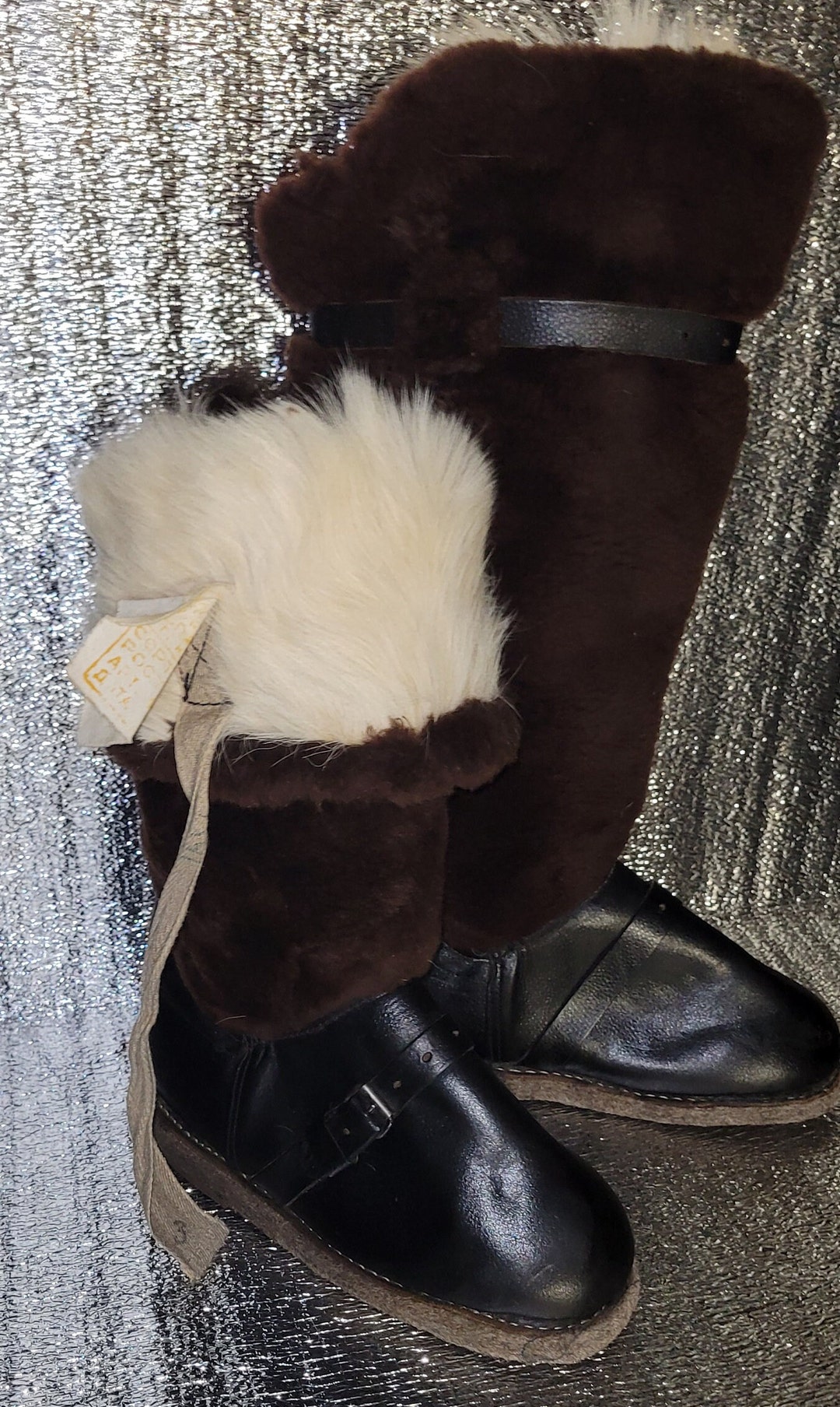 Vintage Rare Boots UNTY From Natural Fur Northern Military - Etsy