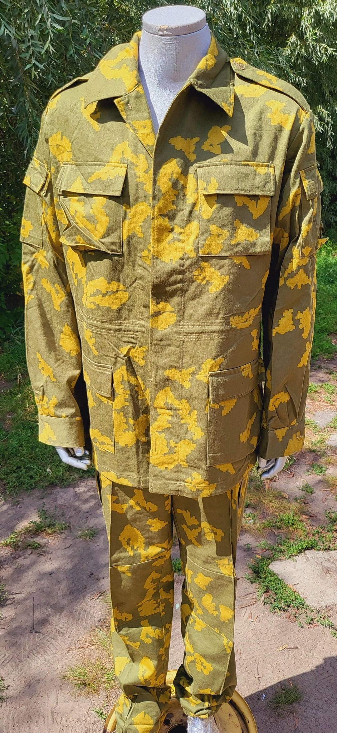 Vintage Patterned Jacket and Trousers Set, Beryozka Design, Rare Retro ...