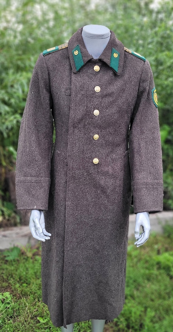 Military winter woolen coat soldier border guard army… - Gem