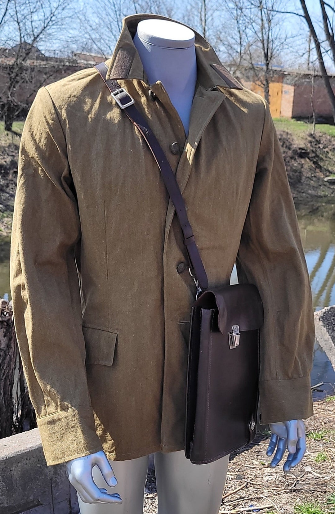 Vintage Military Soviet Tunic Soldier Army Leather Field Bag USSR - Etsy