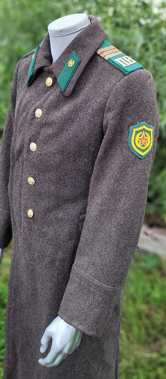 Military winter woolen coat soldier border guard army… - Gem