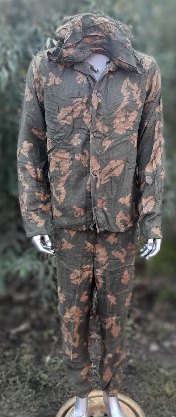 Vintage military Soviet camouflage uniform KZS USSR - Gem
