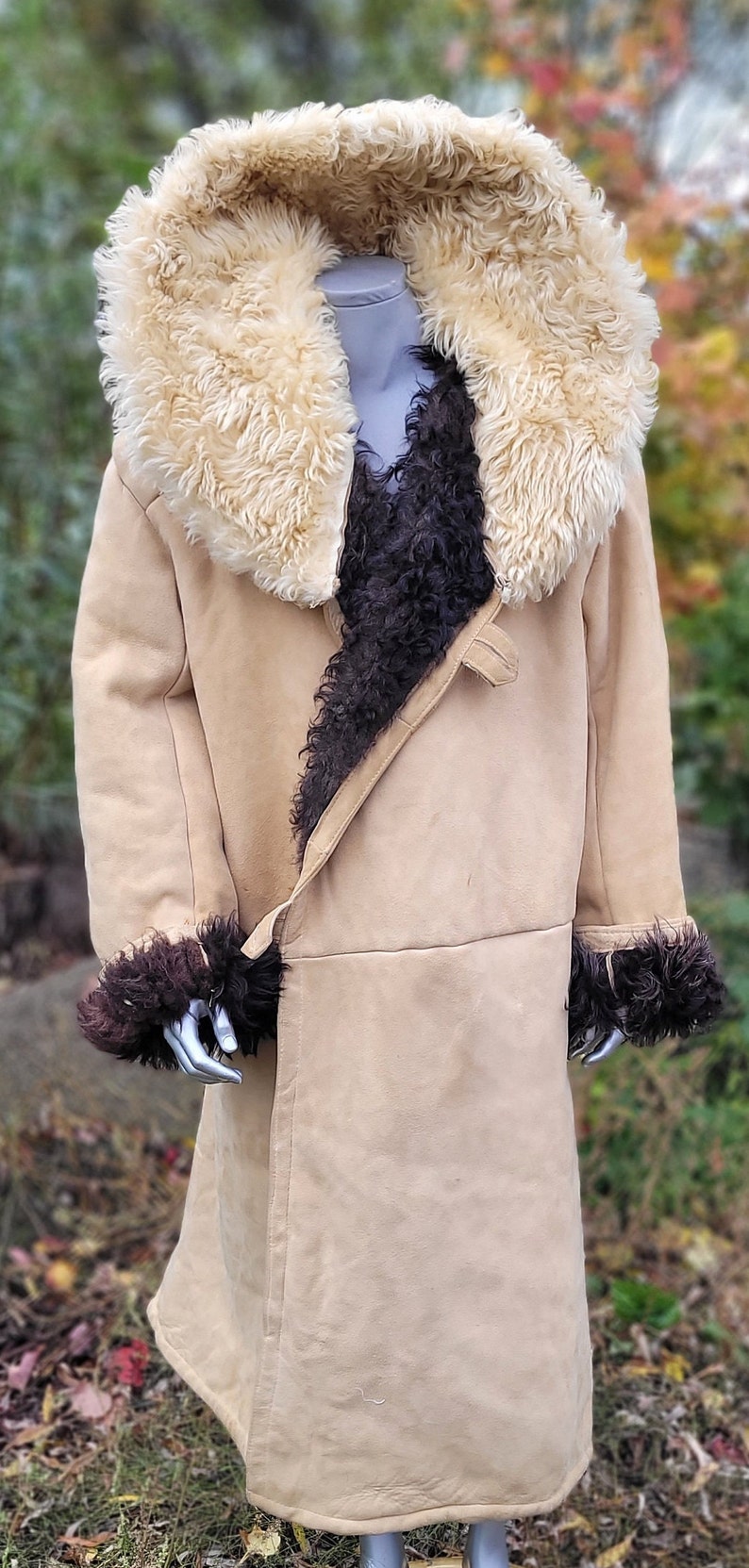 Vintage Rare Military Fur Coat Made Natural Sheepskin Huge - Etsy