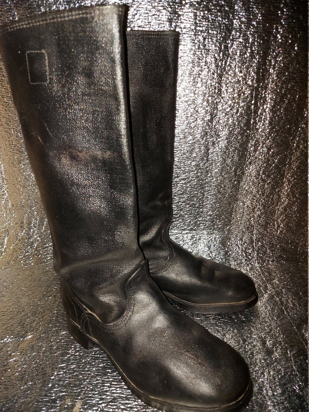Vintage Soviet Military Kersey Kirza USSR Boots Soldiers - Etsy