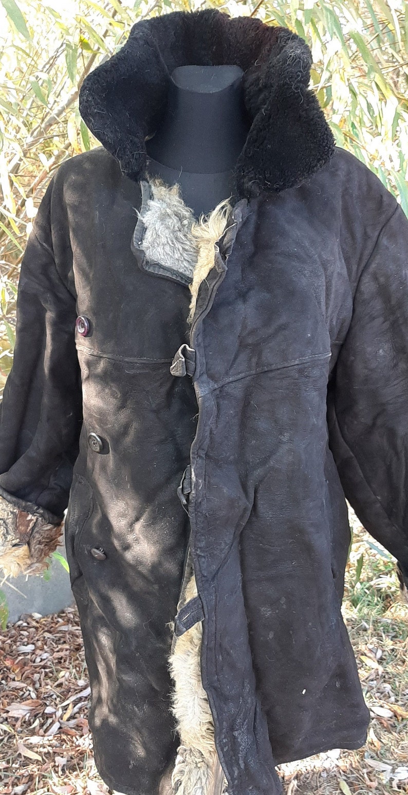 Winter Military Coat Sheepskin Soviet Army USSR - Etsy