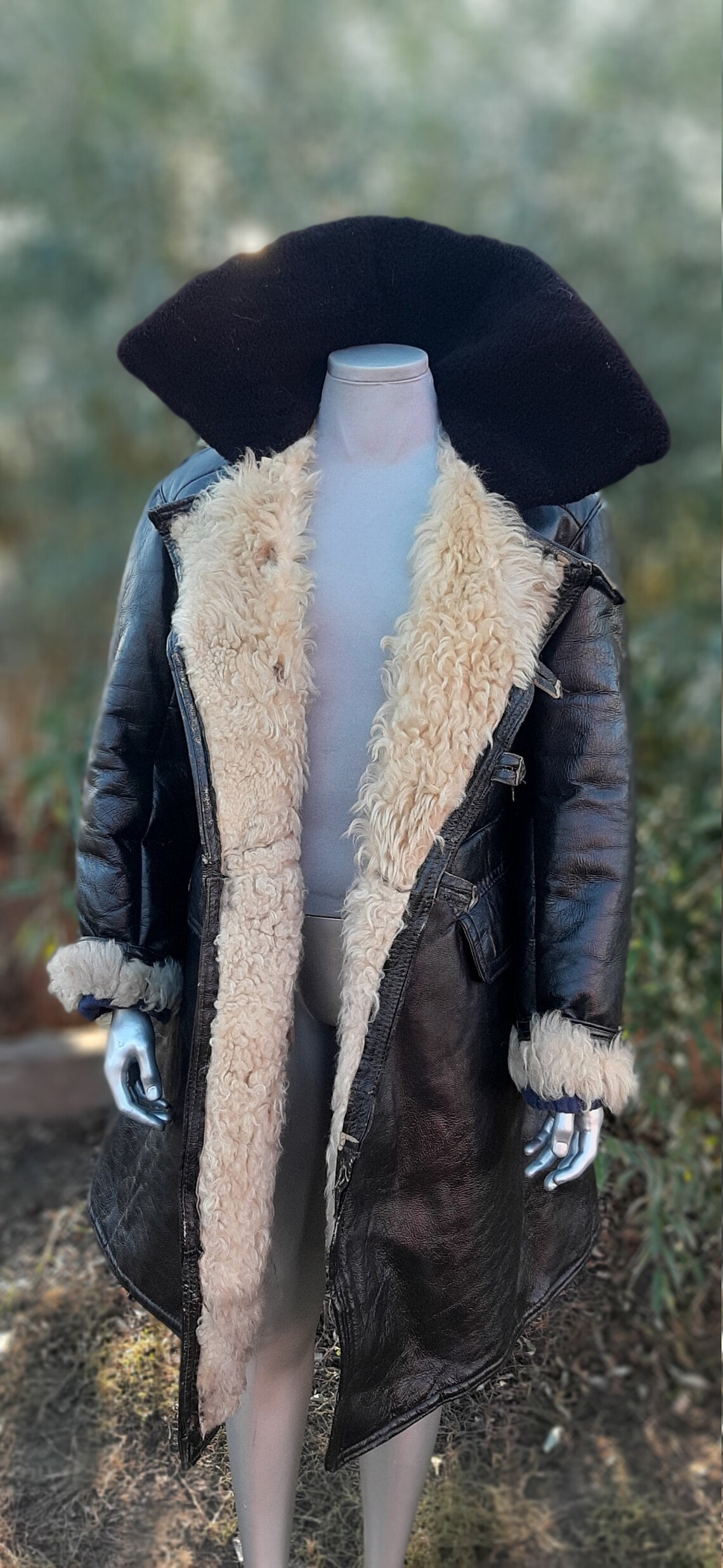 Vintage Rare Soviet Military Fur Coat USSR Navy - Etsy