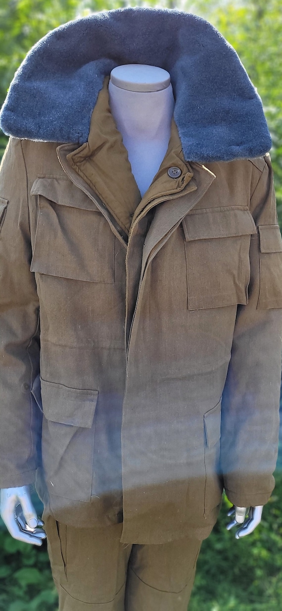 Military winter combat uniform Afghan jacket with poc… - Gem