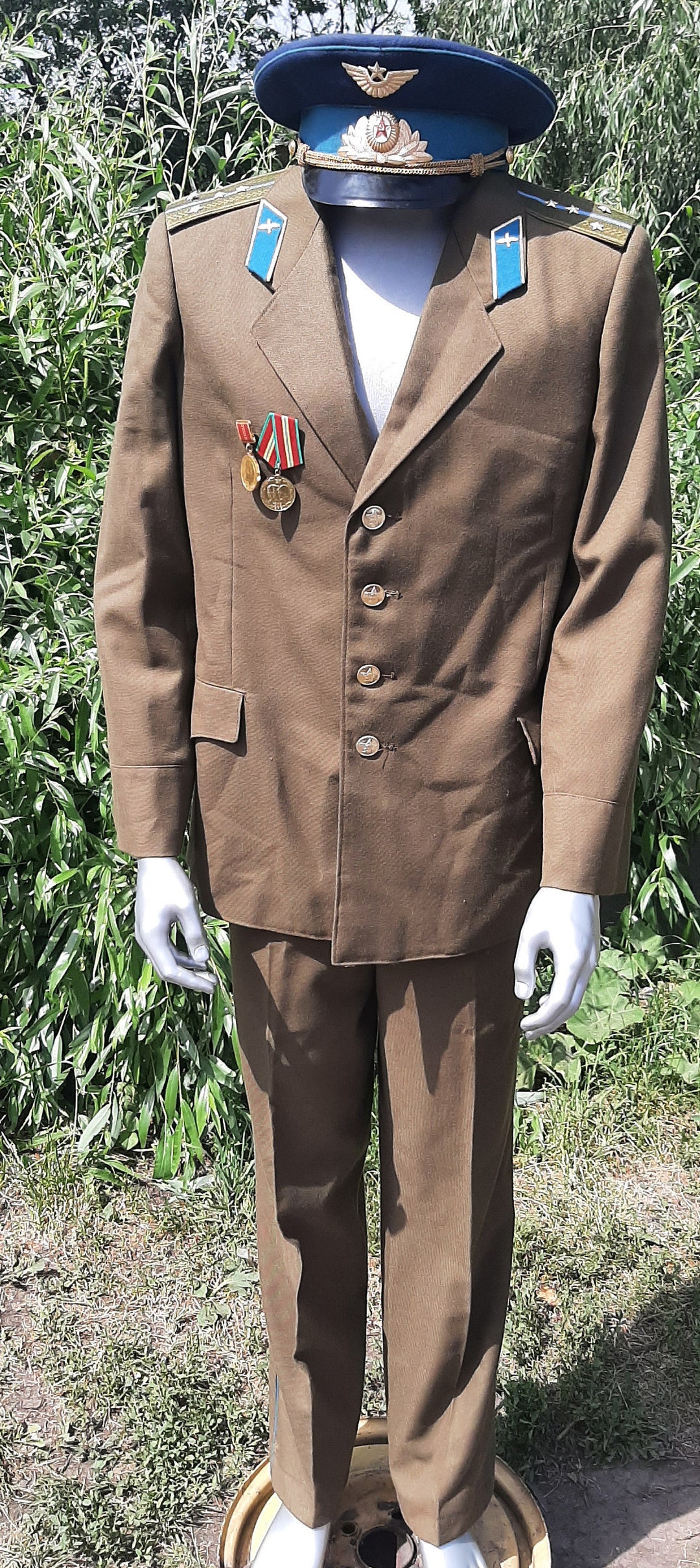 Soviet Military Uniform Khaki Officers USSR Plus 2 Medals - Etsy