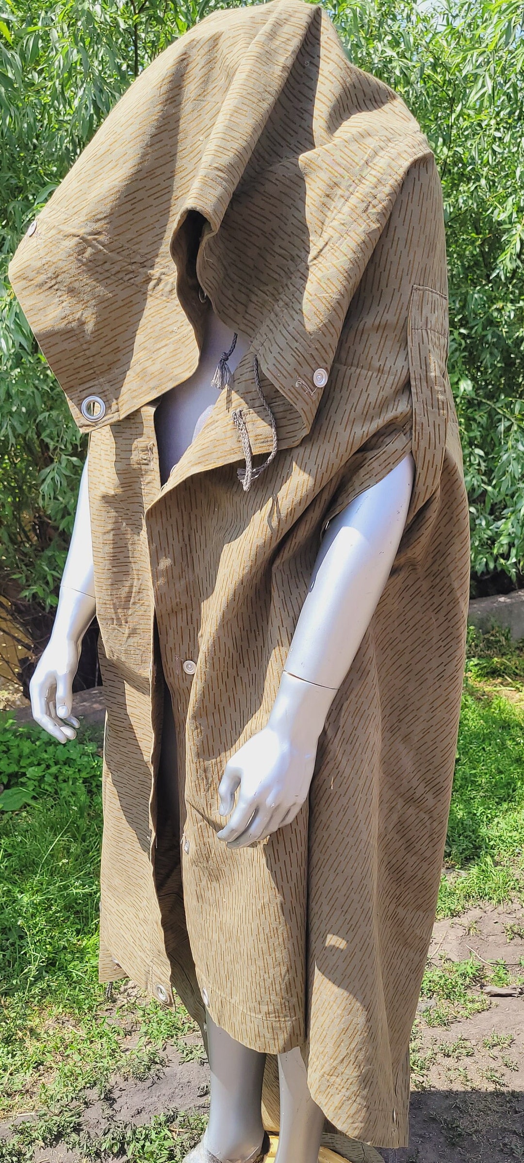 Vintage Military German Rare Tent Cloak Army GDR 1970s - Etsy