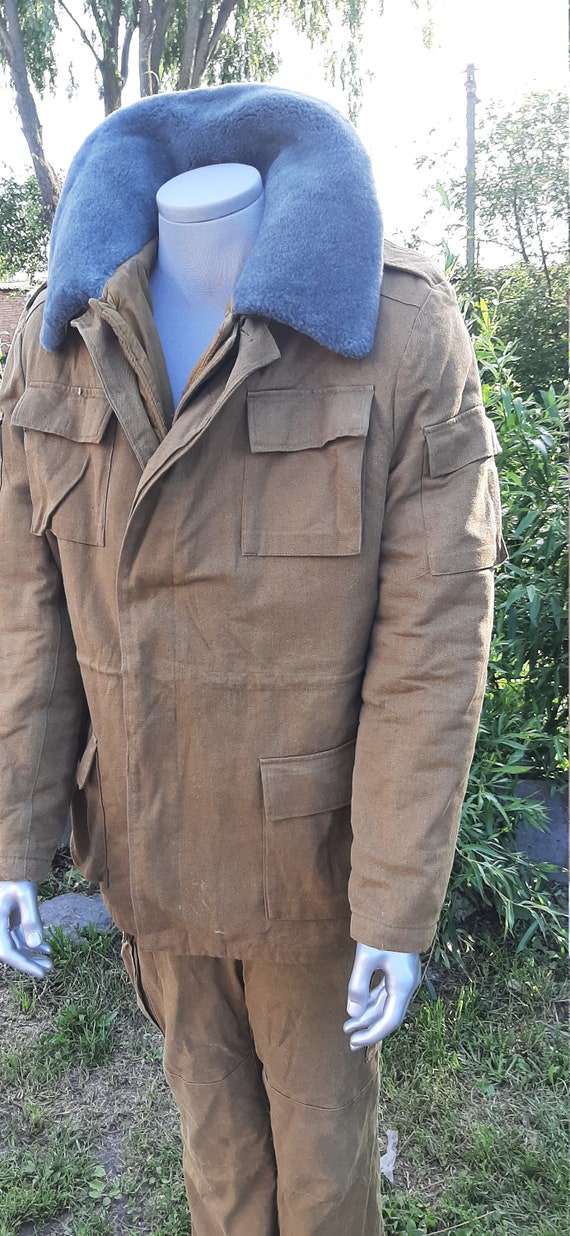 Soviet military winter uniform combat Afghan USSR army - Gem