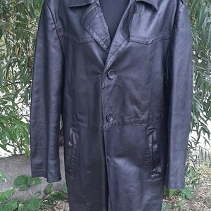 Soviet Army Military Black Leather Cloak KGB USSR - Etsy
