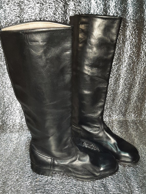 Soviet military chrome boots 1950 officers USSR - Gem