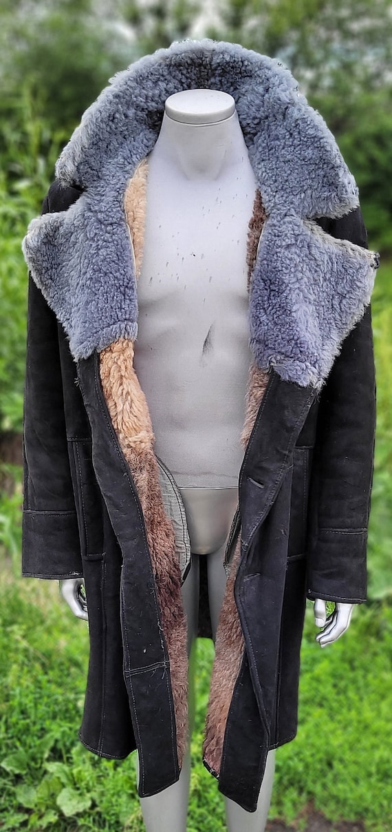 Military Fur Coat Natural Sheepskin Soviet Army USSR - Etsy