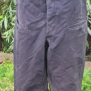Vintage Black Insulated Trousers, Rare 1980s Winter Overpants, Retro ...