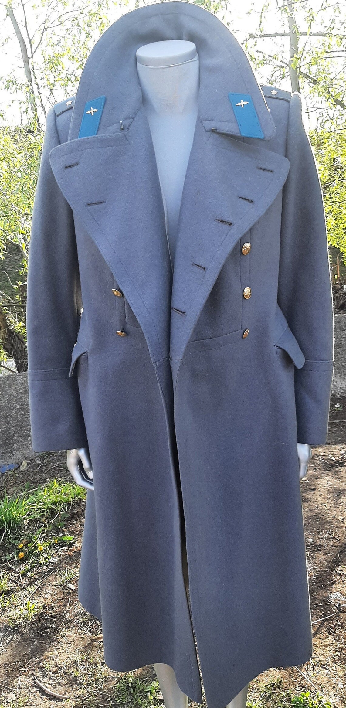 Soviet Military Winter Woolen Coat USSR Air Force - Etsy