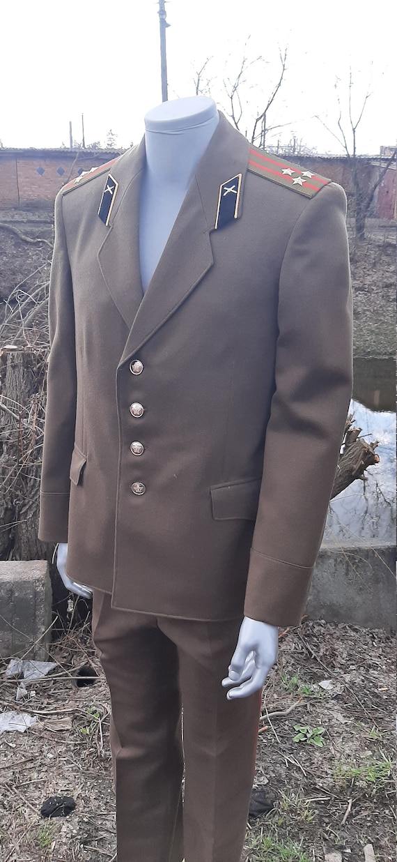 Vintage Soviet military uniform major USSR - Gem