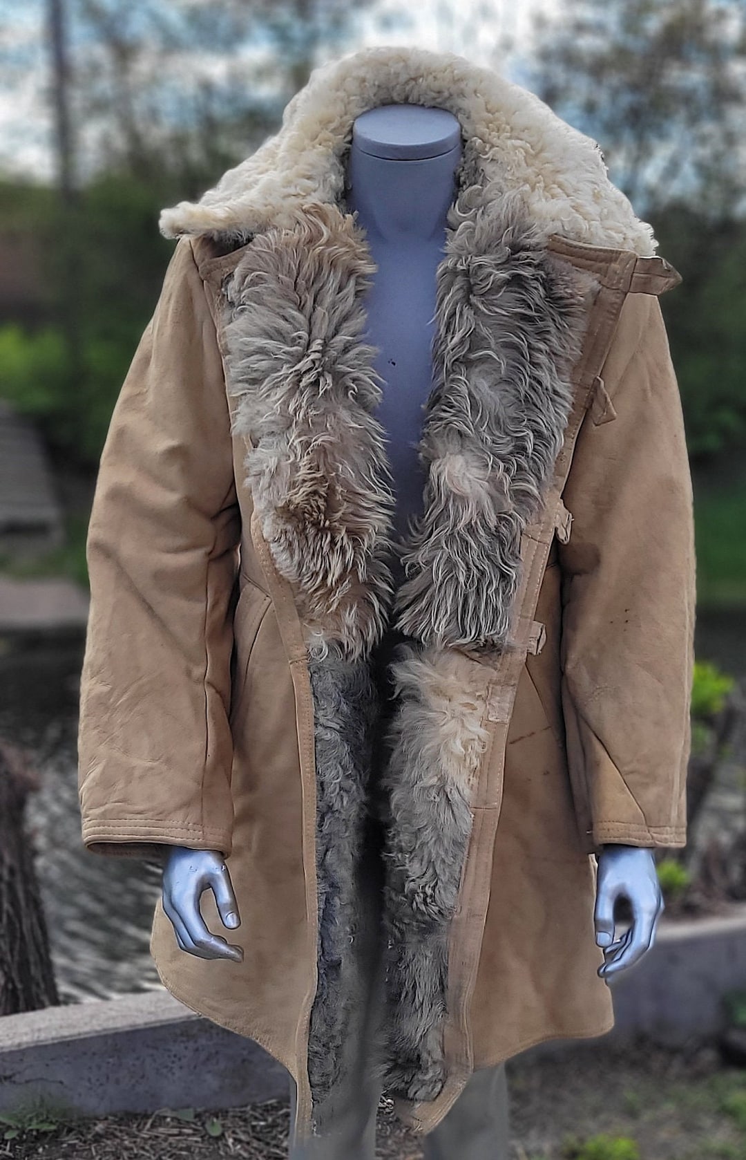 Vintage Rare Soviet Military Fur Coat Genuine Sheepskin USSR - Etsy