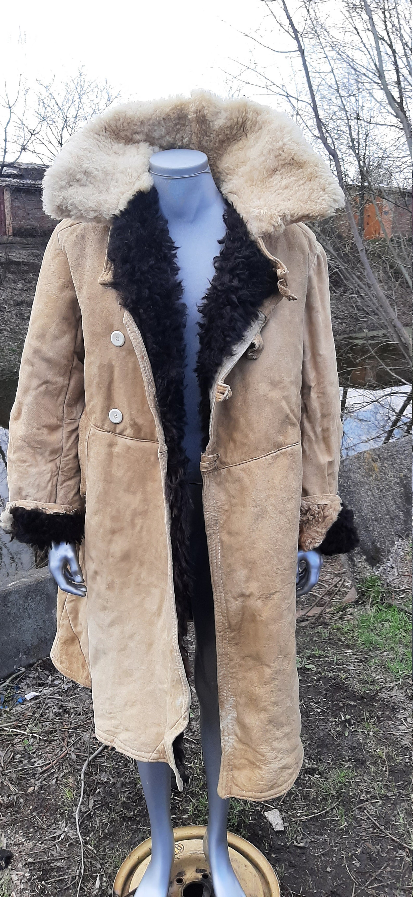 Military Winter Soviet Fur Coat Officers North USSR - Etsy