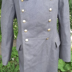 Soviet USSR Military Army Officer Gray Wool Overcoat Heavy Winter ...