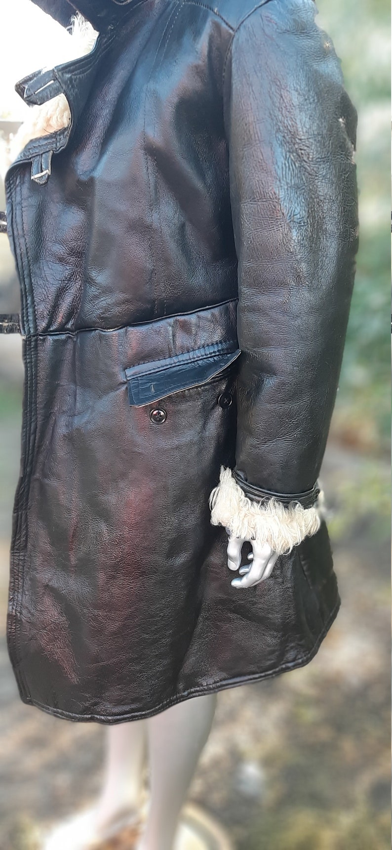 Vintage Rare Soviet Military Fur Coat USSR Navy - Etsy