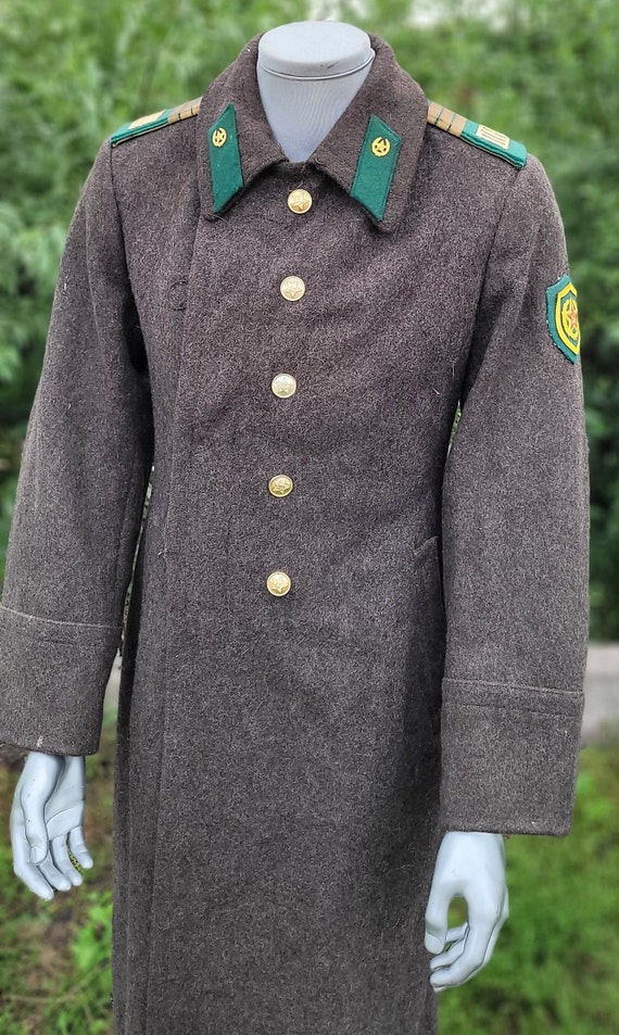 Military winter woolen coat soldier border guard army… - Gem