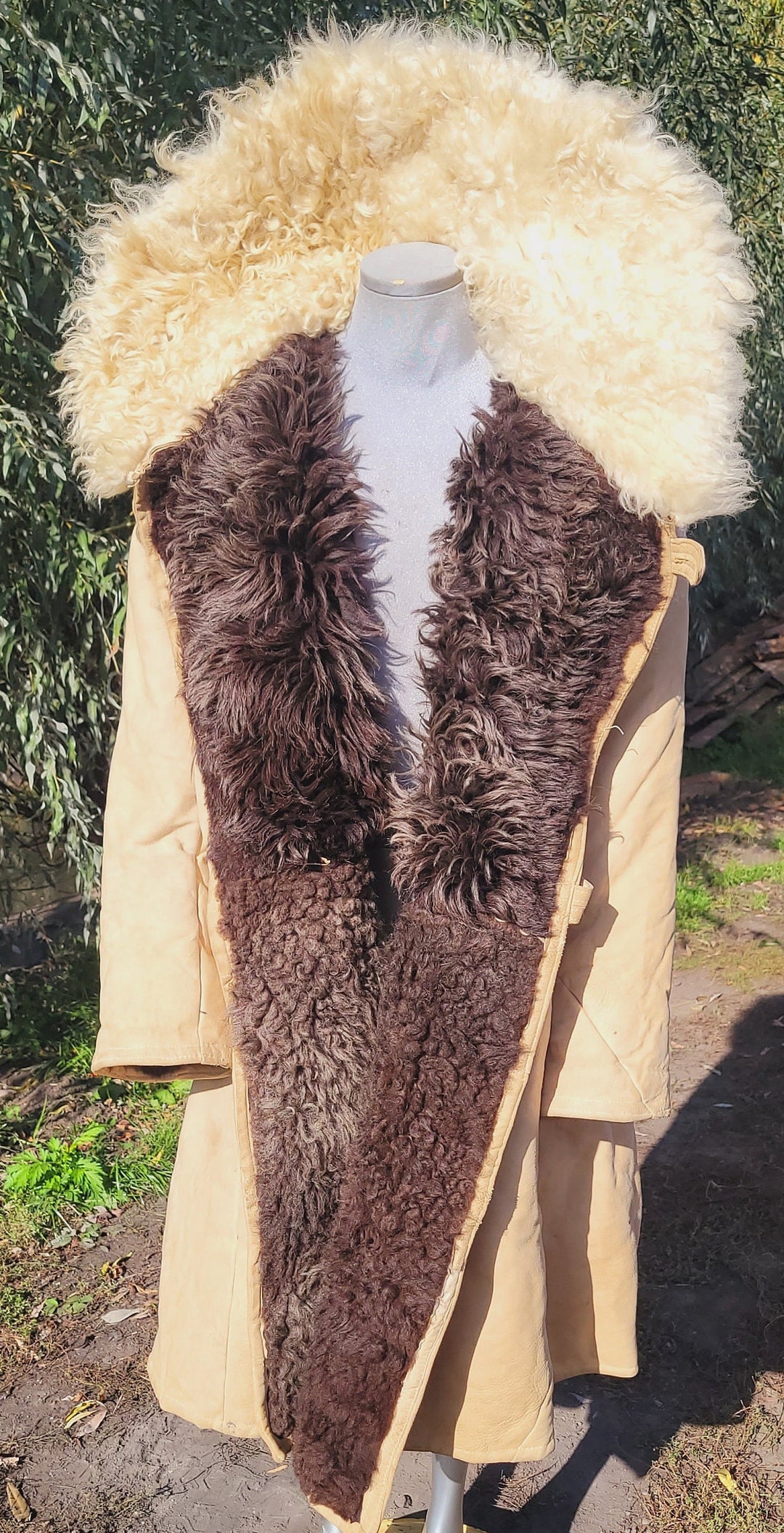 Military Large Fur Coat Natural Sheepskin TULUP Northern Army USSR - Etsy