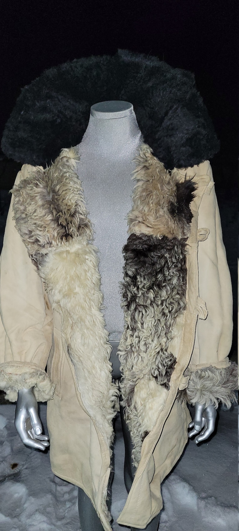 Soviet Military Fur Coat Natural Sheepskin Northern Military - Etsy