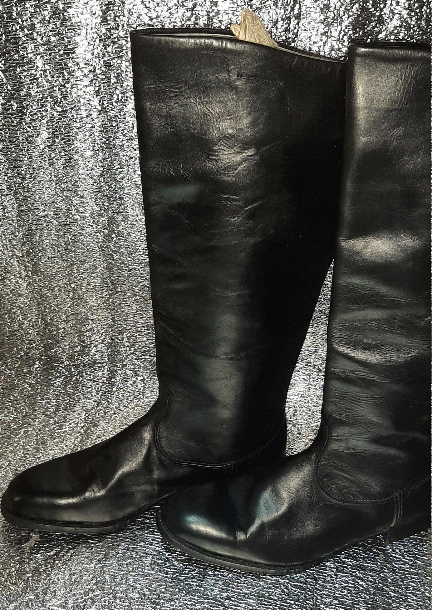 Vintage Military Chrome Boots Army Officer USSR | Etsy